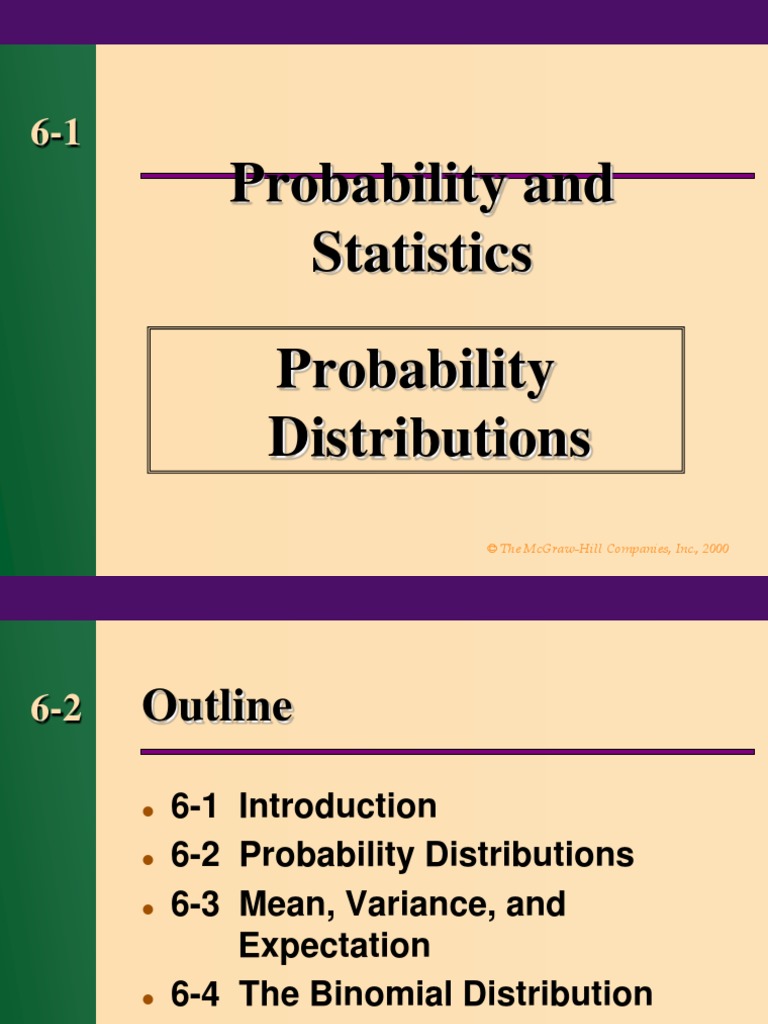 Probability Distributions | PDF | Probability Distribution | Random Variable