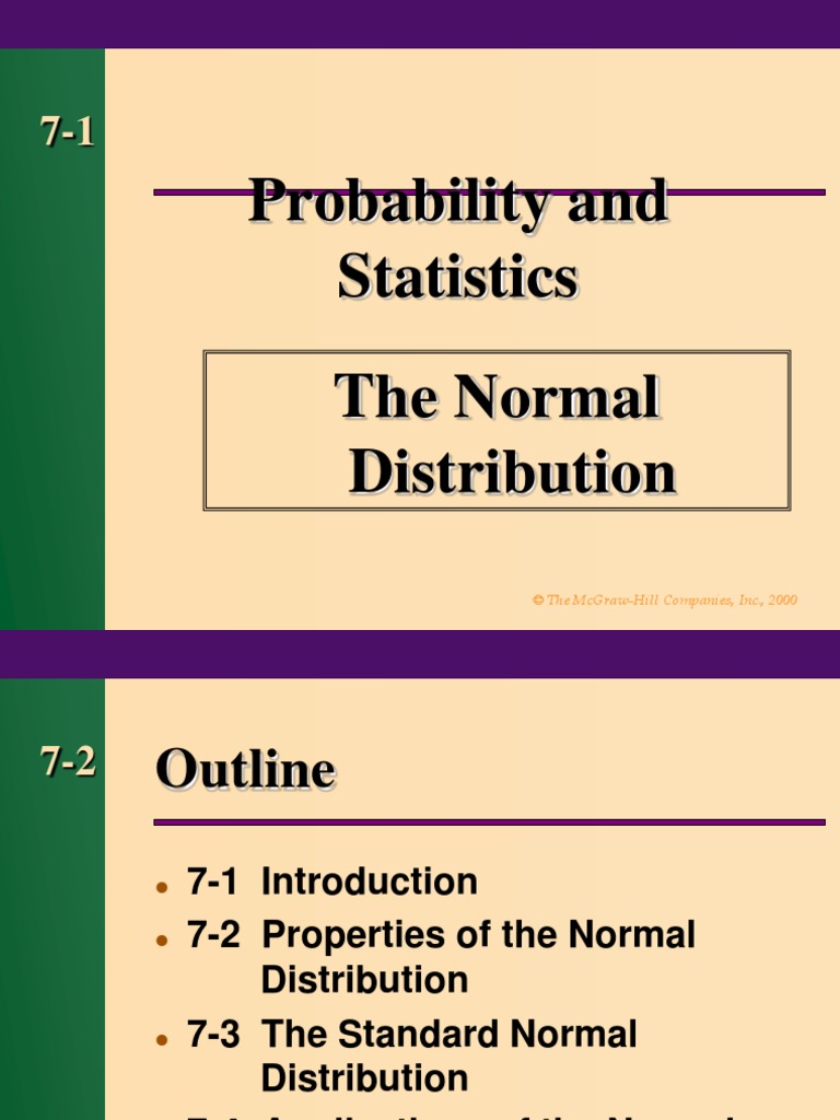 Normal Distribution | PDF | Normal Distribution | Probability Distribution