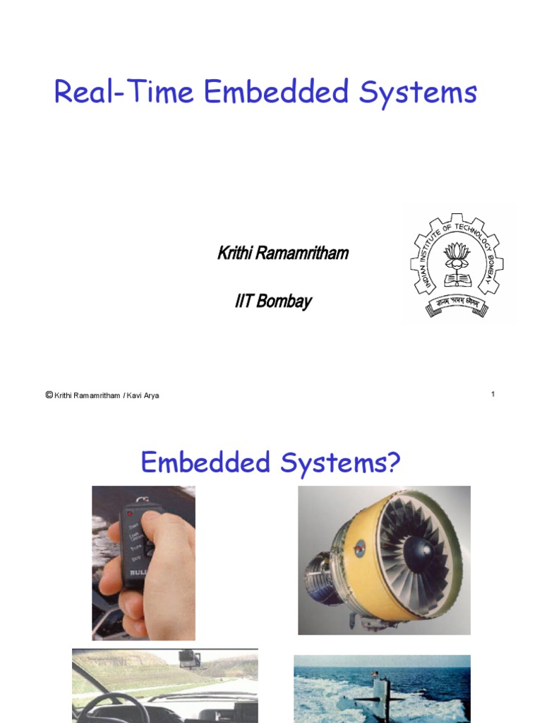 Real-Time Embedded Systems: Krithi Ramamritham IIT Bombay | PDF | Real Time Computing ...