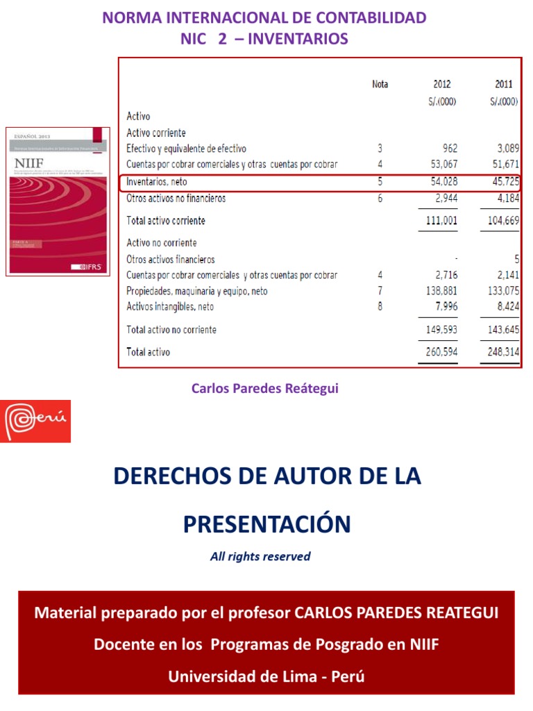 NIC 2 Inventarios | Descargar gratis PDF | normas internacionales de ...
