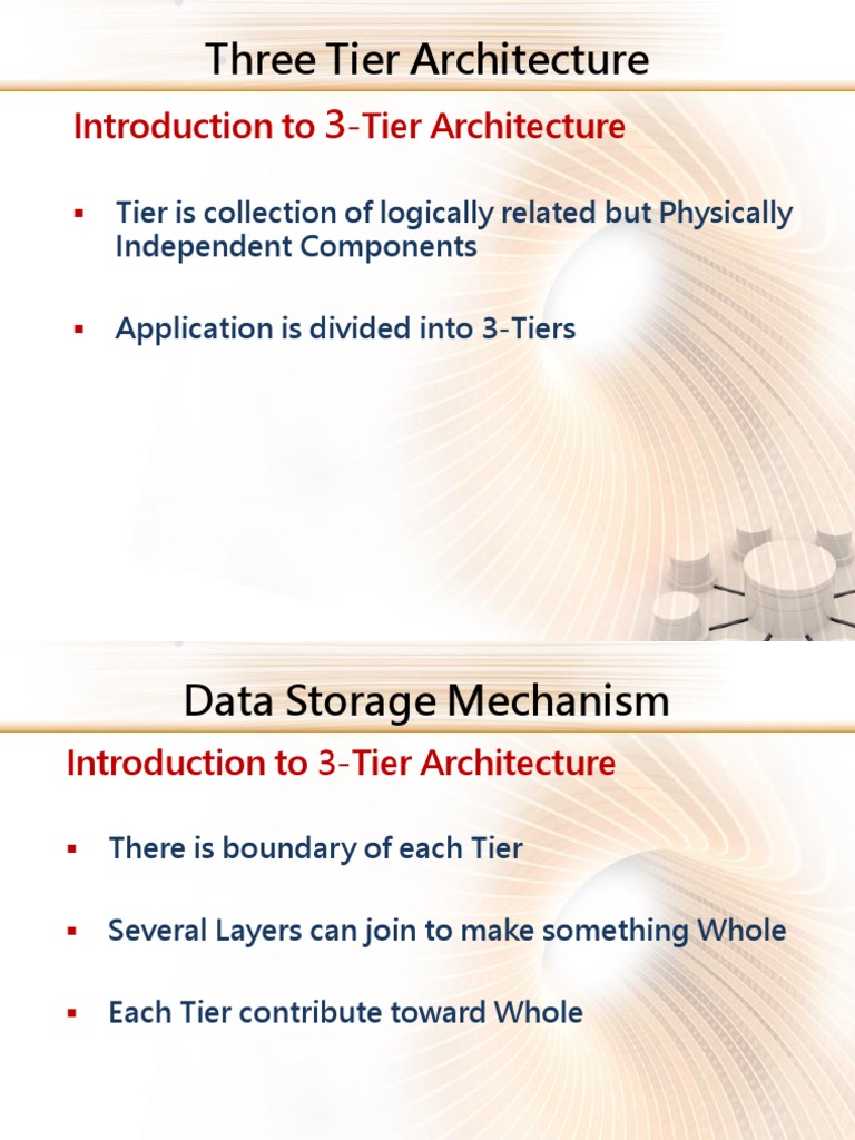 Three-Tier Architecture | PDF | Client–Server Model | Distributed Computing