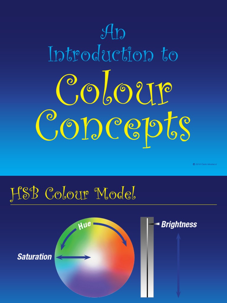 Introduction To Colour Concepts | PDF | Color | Rgb Color Model