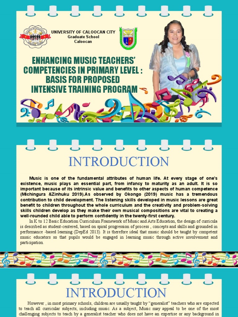 Enhancing Music Teachers' Competencies in Primary Level | PDF | Music ...