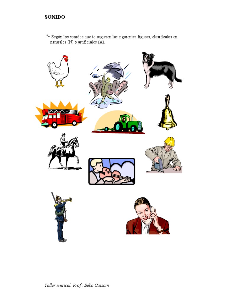 Sonidos Naturales y Artificiales | PDF