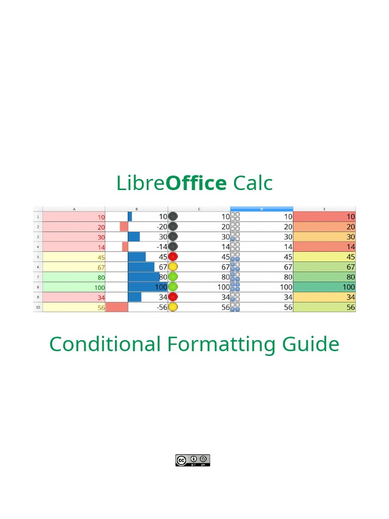 LibreOffice Calc. Conditional Formatting Guide EN | PDF | Spreadsheet ...