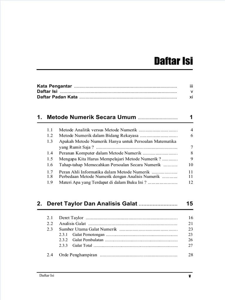 Metode Analisa Numerik Rinaldi Munir | PDF