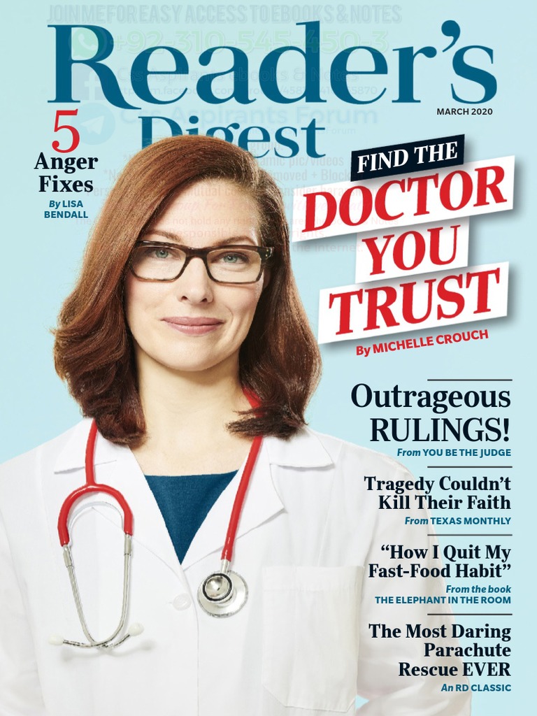 Reader's Digest March 2020 | PDF | Anger