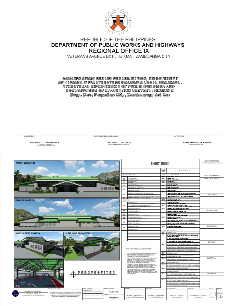 Evacuation Center Design Guidelines | PDF | Storm Drain | Sanitary Sewer
