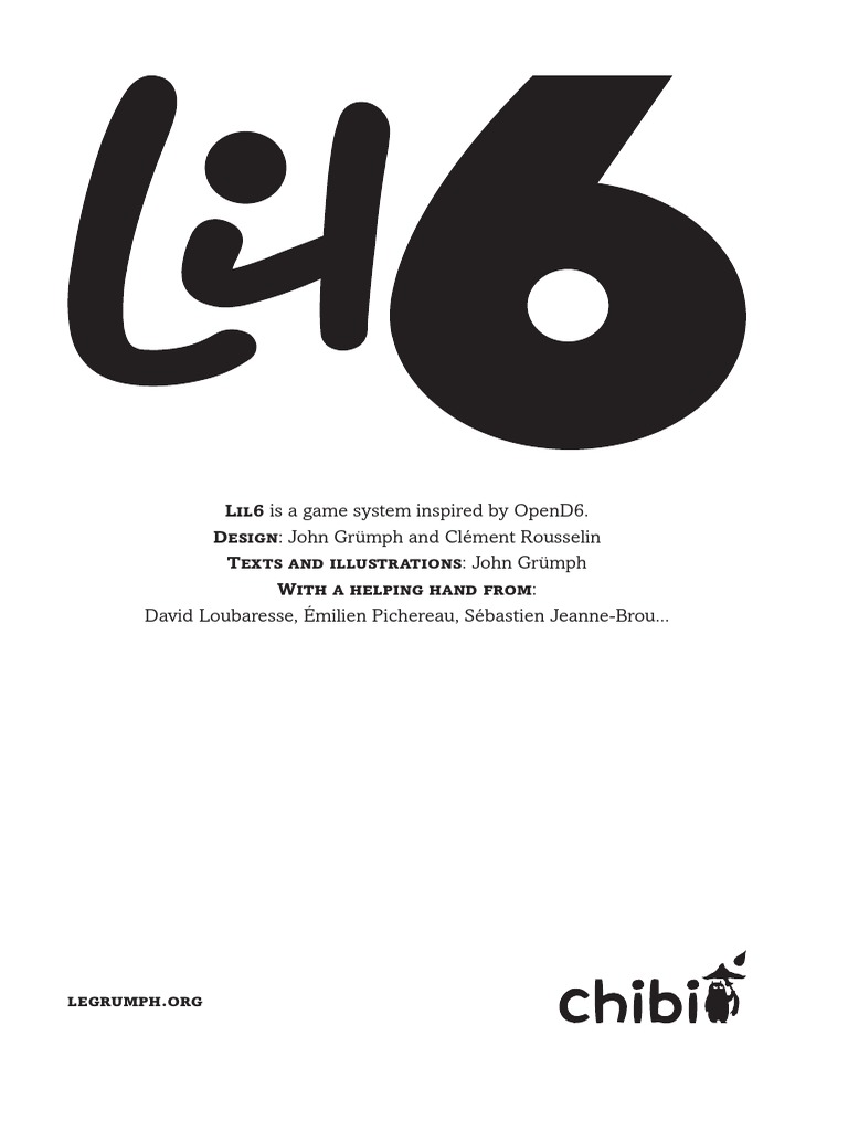 Lil6 Is A Game System Inspired by Opend6. Design: John Grümph and ...