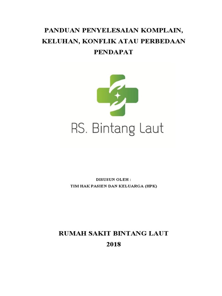 Panduan Komplain RS Bintang Laut | PDF