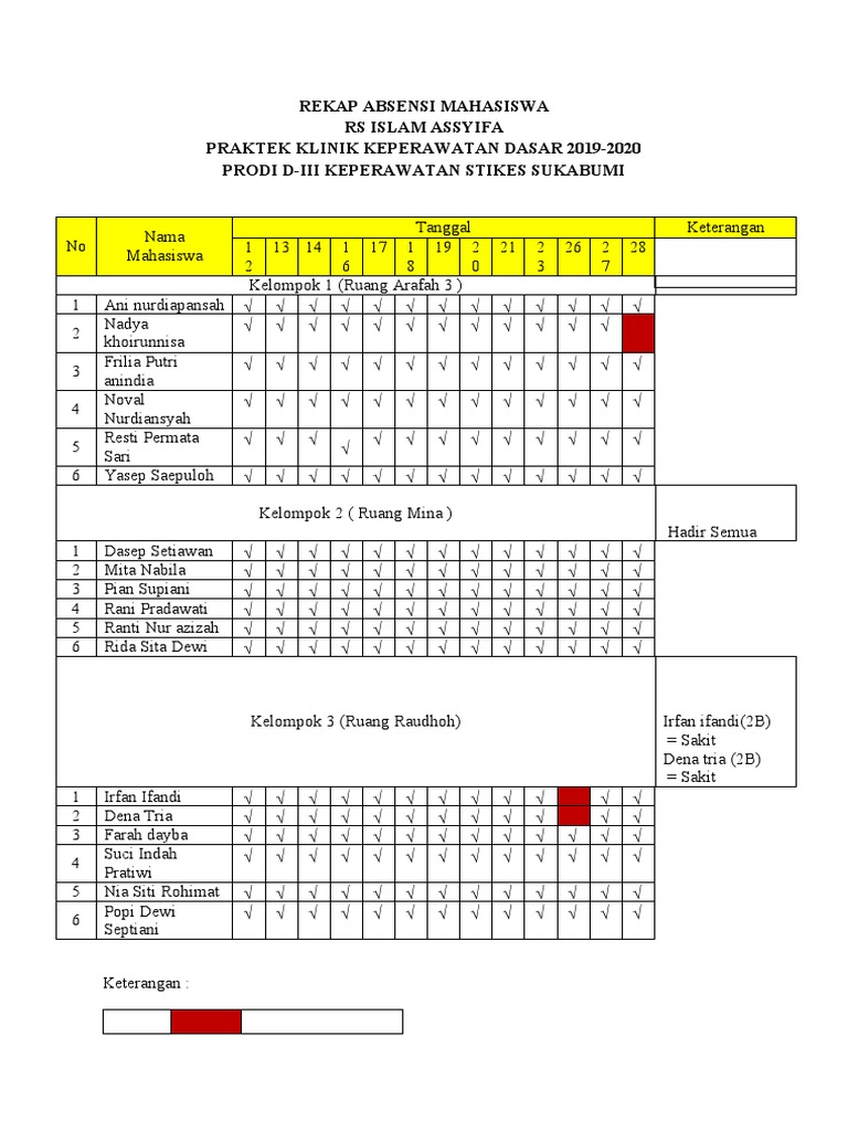 Rekap Absensi Mahasiswa-1 | PDF