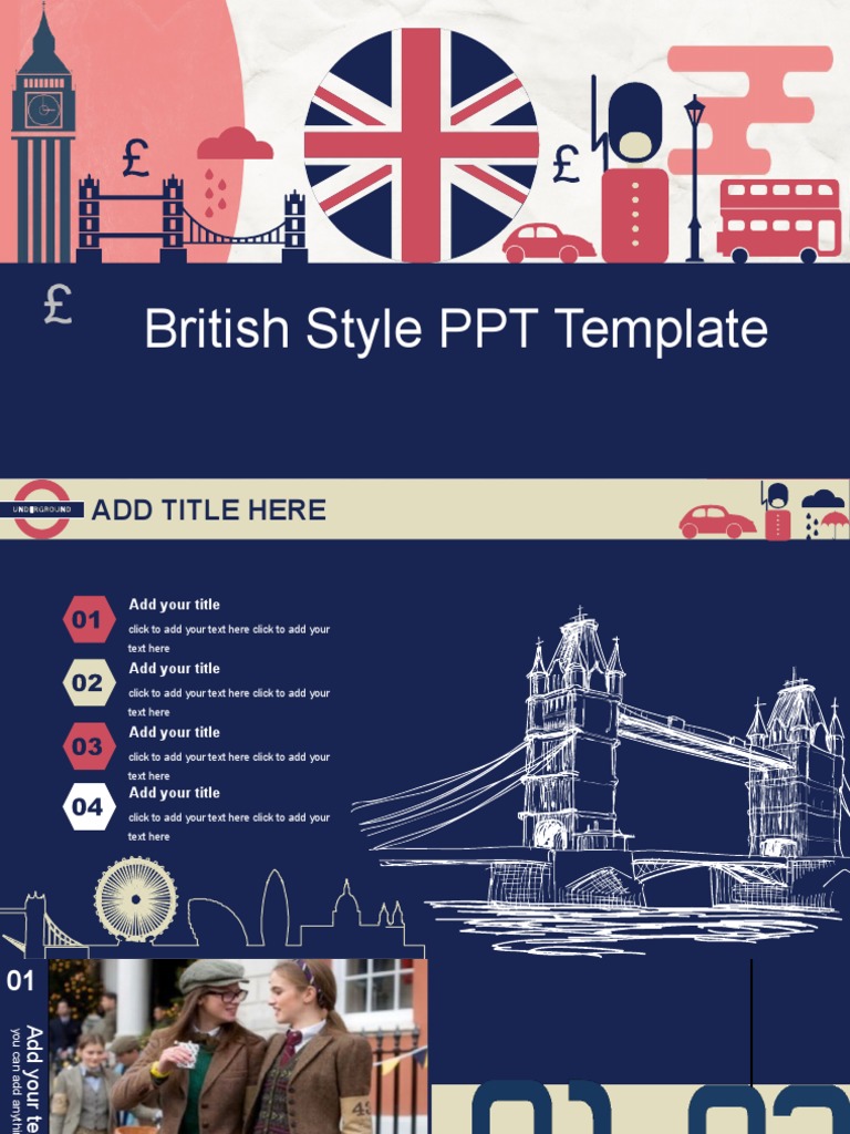 British Style PPT Template | PDF | Editing Software | Graphics Software