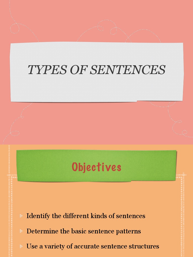 Module 2 Types of Sentences | PDF