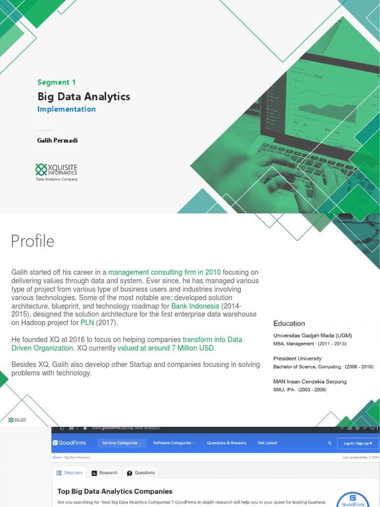 Materi M2-1. Big Data Analytics - Implementation | PDF | Analytics | Big Data