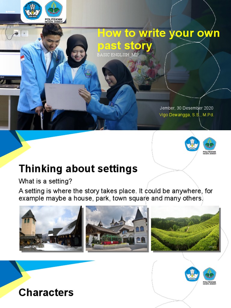 How To Write Your Own Past Story - Basic English - MIF | PDF | Language ...