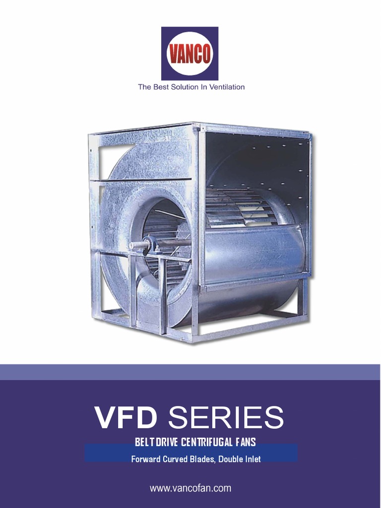 VFD Series: Direct Drive Centrifugal Fans | PDF | Bearing (Mechanical ...