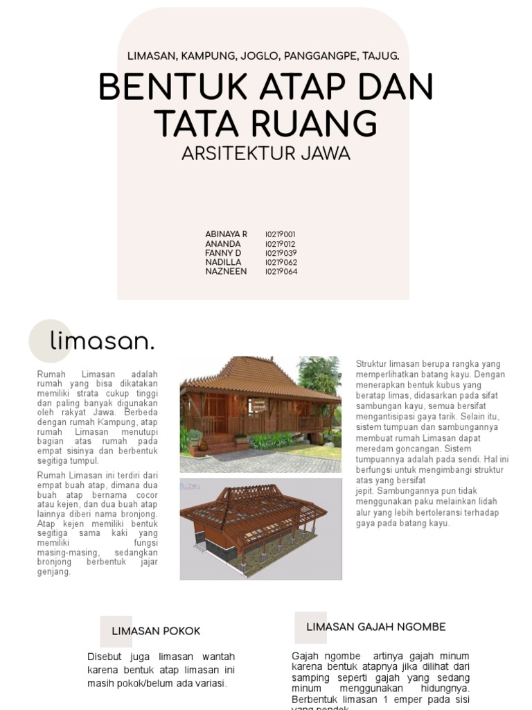 Bentuk Atap Dan Tata Ruang | PDF