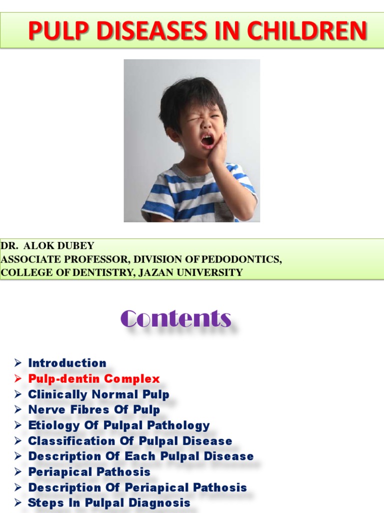 Pulp Diseases in Children | PDF | Dentistry Branches | Medicine