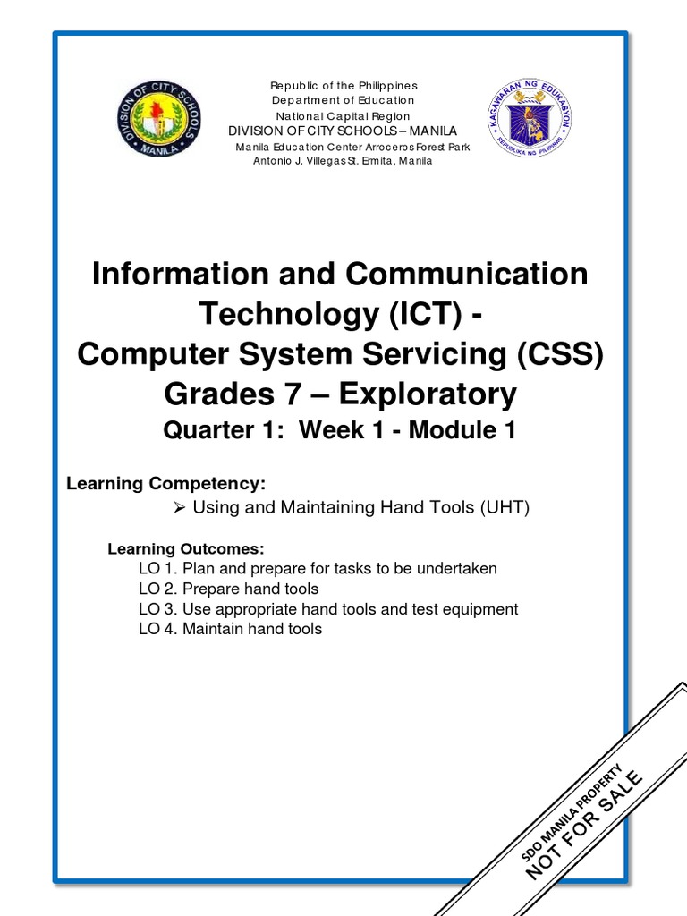 Information and Communication Technology (ICT) - Computer System ...