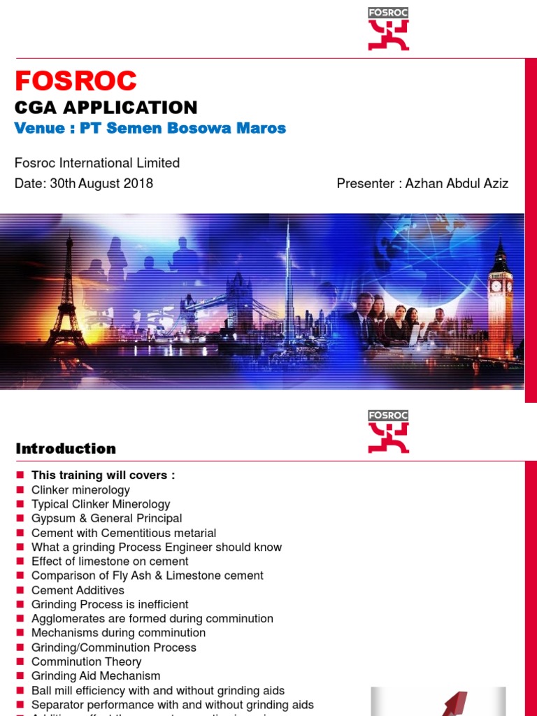 Training - Cga Application | PDF | Cement | Concrete