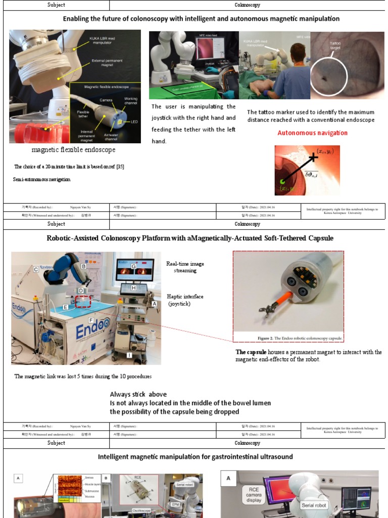 Enabling The Future of Colonoscopy With Intelligent and Autonomous Magnetic Manipulation | PDF ...