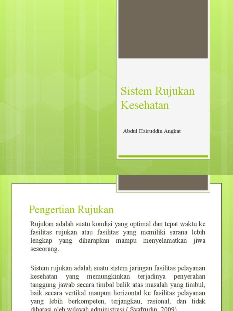 Sistem Rujukan Kesehatan | PDF