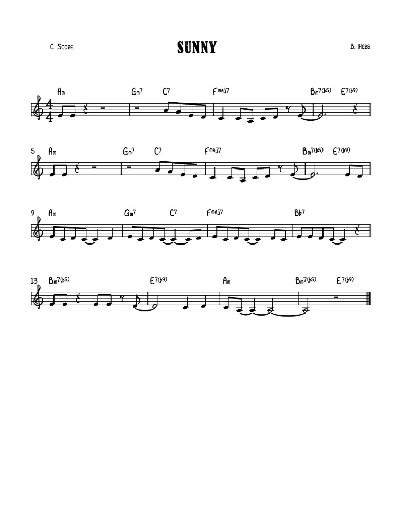 Sunny C Score | PDF