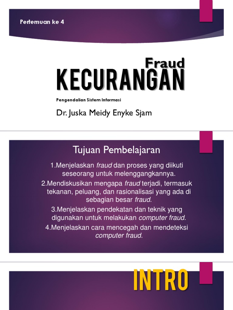 04 Pengendalian Umum SI - Risiko Fraud | PDF