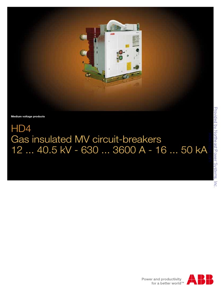 ABB HD4 Circuit Breaker Brochure | PDF | Electricity | Electrical ...