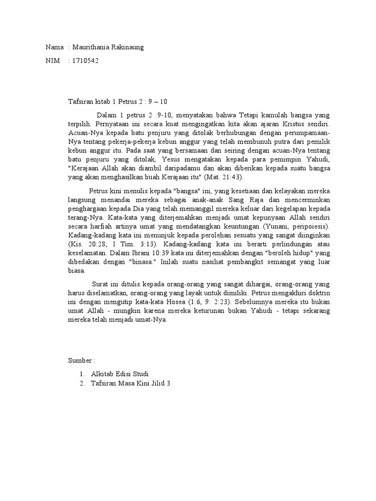 1 Petrus 2 9 107 | PDF | Filsafat | Sejarah