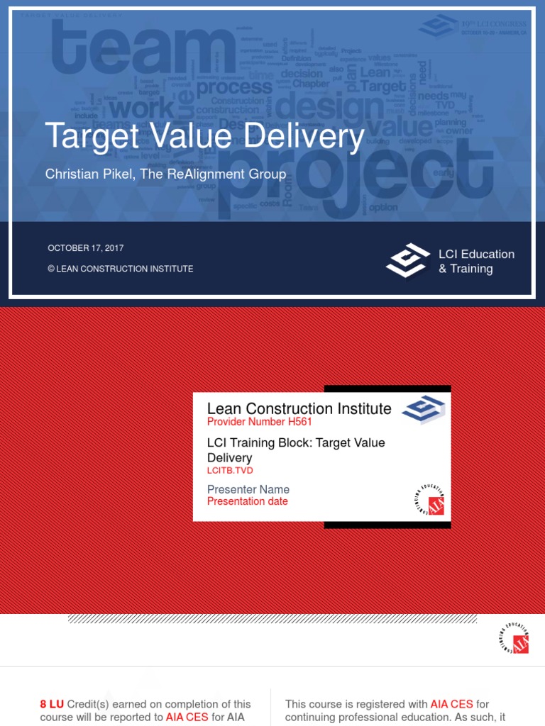 Target Value Delivery 10.17.17 Pikel | PDF | Design | Economic Sectors