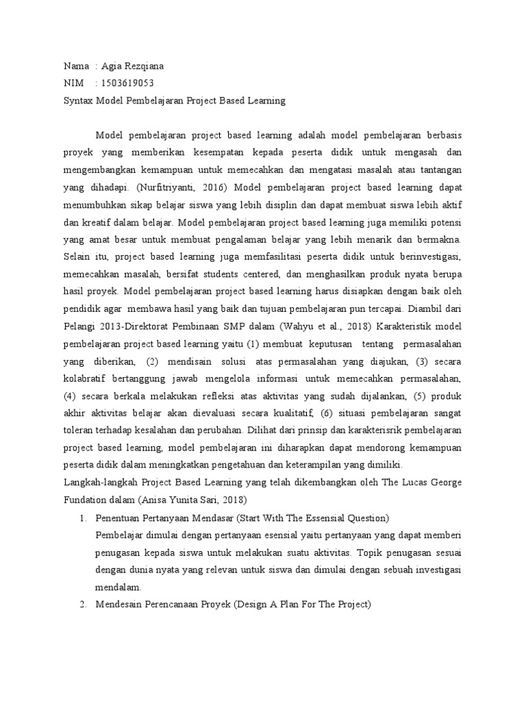 Syntax Project Based Learning | PDF