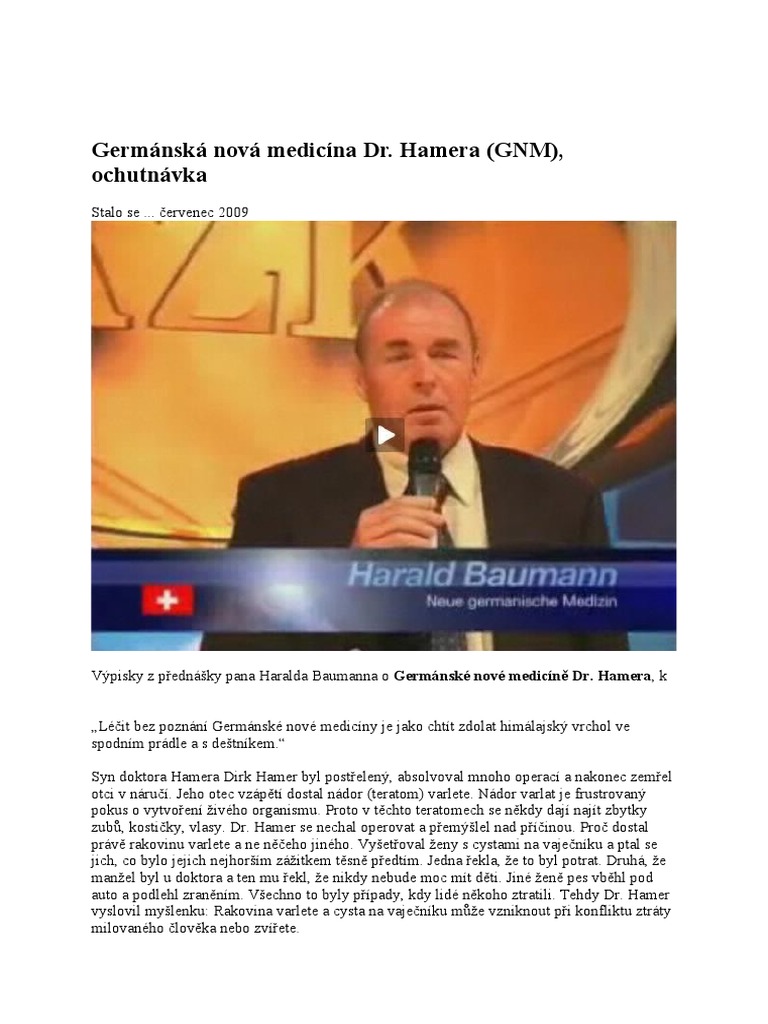 Germánská Nová Medicína Dr. Hamera | PDF