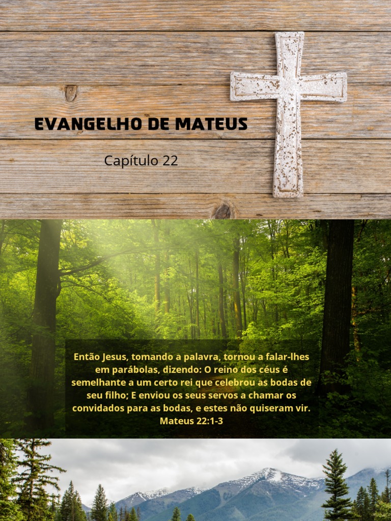 Mateus 22 | PDF | Evangelho de Mateus | Jesus