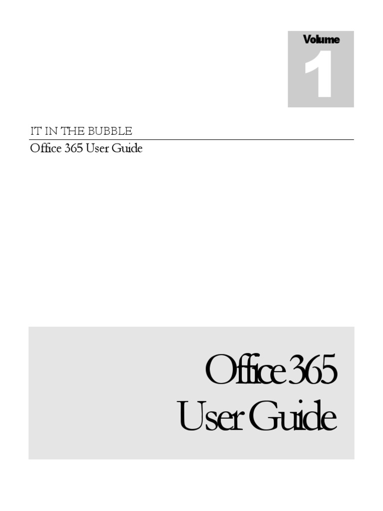 Office 365 User Guide | PDF | Microsoft Office | Microsoft Outlook
