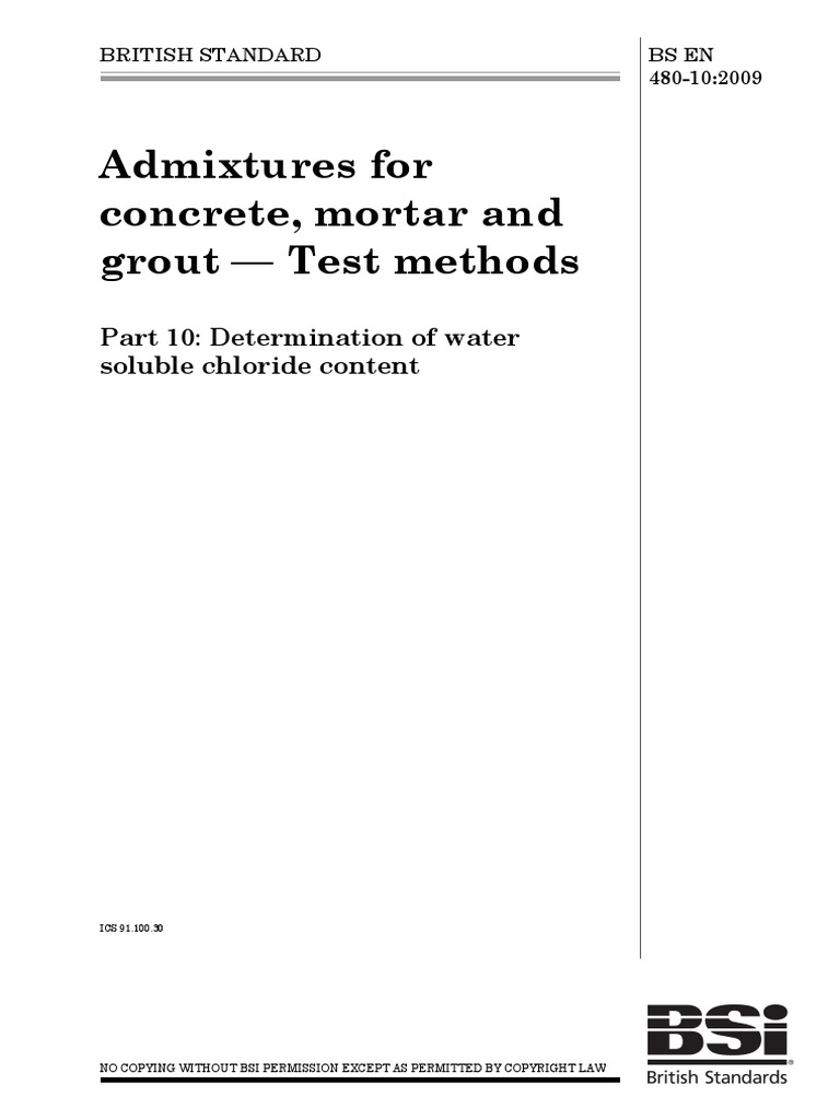 BS en 480-10 2009 | PDF | Ph | Nitric Acid
