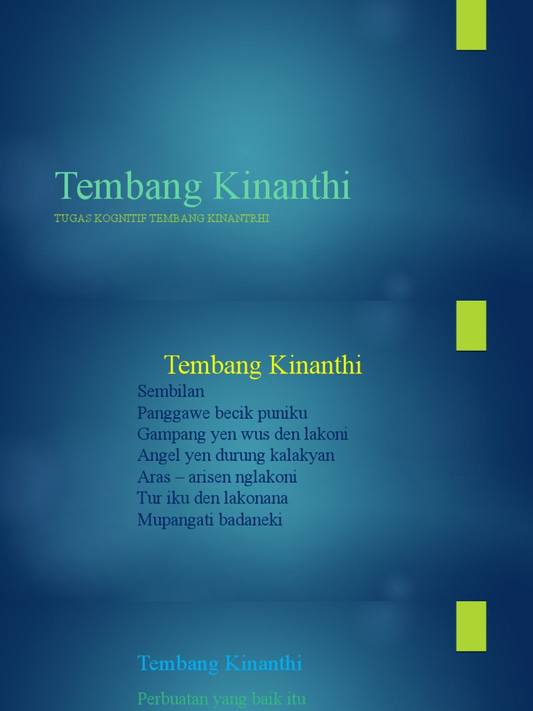 Tembang Kinanthi | PDF | Pengembangan Diri