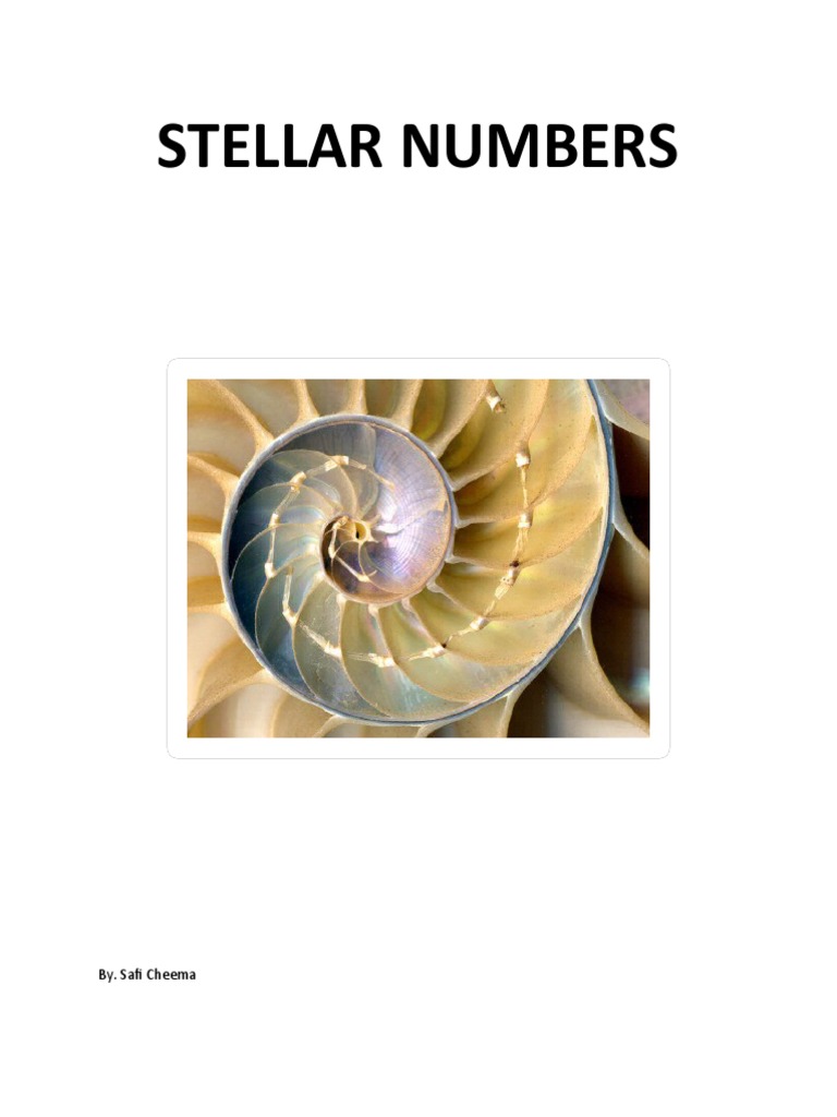 Stellar Numbers: By. Safi Cheema | PDF | Triangle | Quadratic Equation