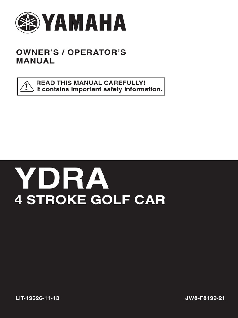 4 Stroke Golf Car: Owner'S / Operator'S Manual | PDF | Vehicles | Car