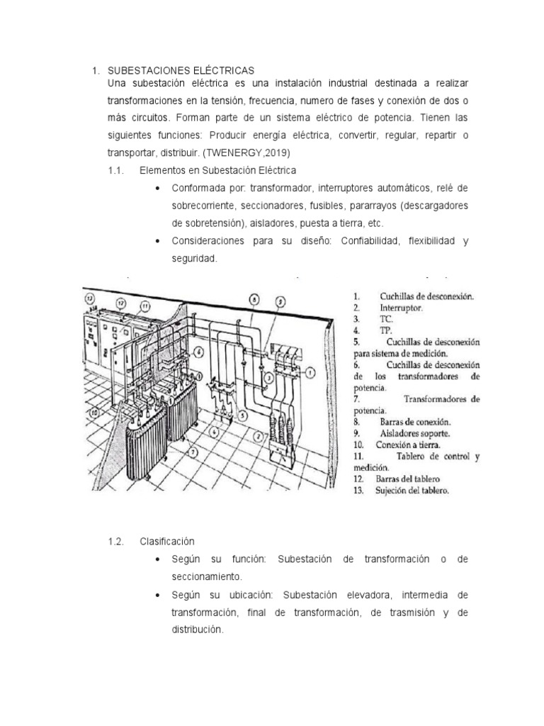 Subestaciones Eléctricas | PDF | Transformador | Subestacion electrica