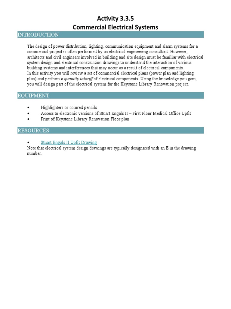 3.3.5 Commercial Electrical Systems | PDF | Lighting | Electricity