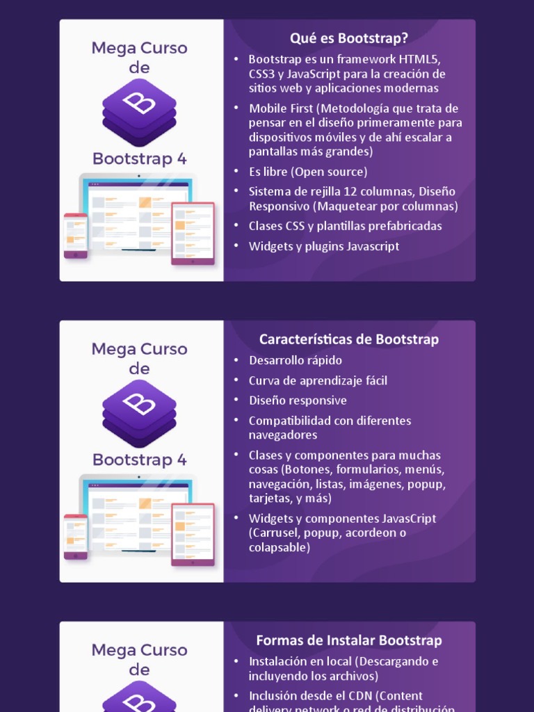 Guía Completa de Bootstrap: Framework Responsive | PDF