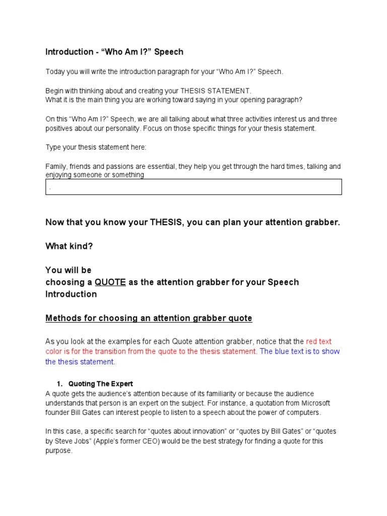 Quotation Attention Grabber | PDF | Attention