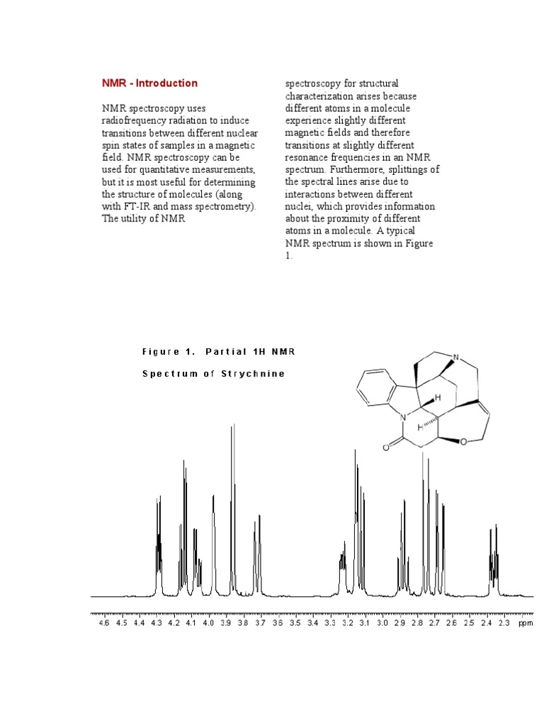 NMR - Introduction | PDF | Nuclear Magnetic Resonance Spectroscopy ...