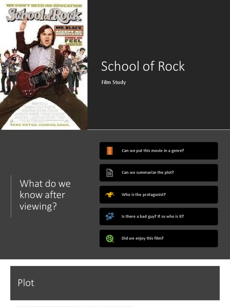 School of Rock: Film Study | PDF