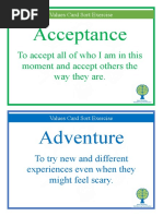 Values Checklist - Russ Harris | PDF | Curiosity | Humility