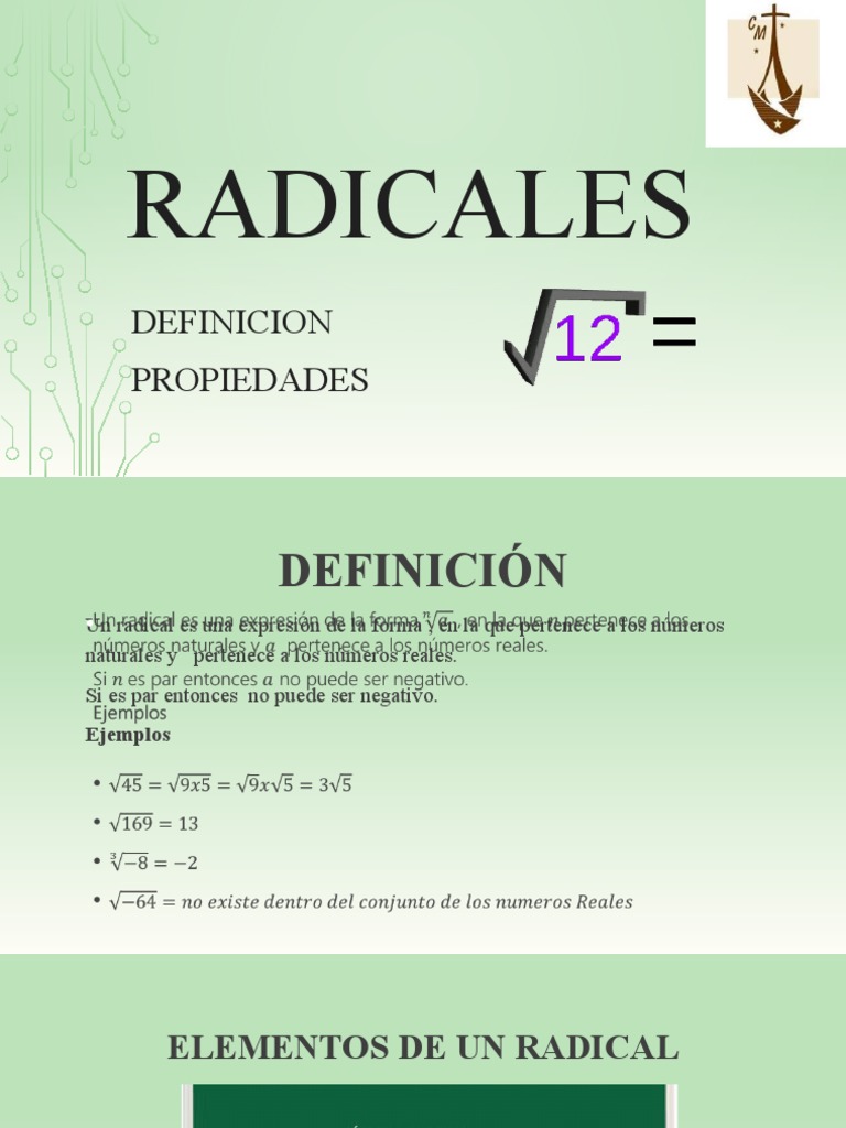 Radicales y Propiedades | PDF