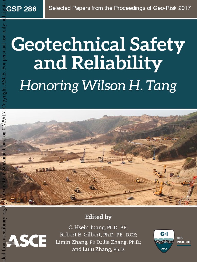 Geotechnical Safety and Reliability Honoring Wilson H. Tang | PDF ...