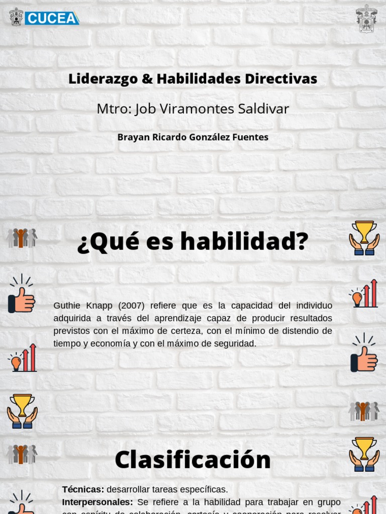 Habilidad Directiva | PDF | Liderazgo | Aprendizaje