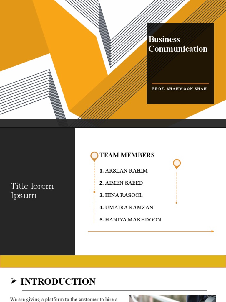 Business Communication Project | PDF | Financial Services | Market ...